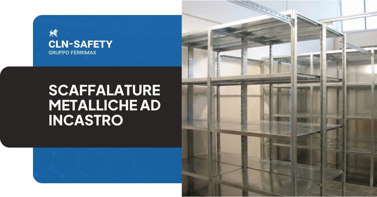 Scaffalature leggere ad incastro per stoccaggio e picking